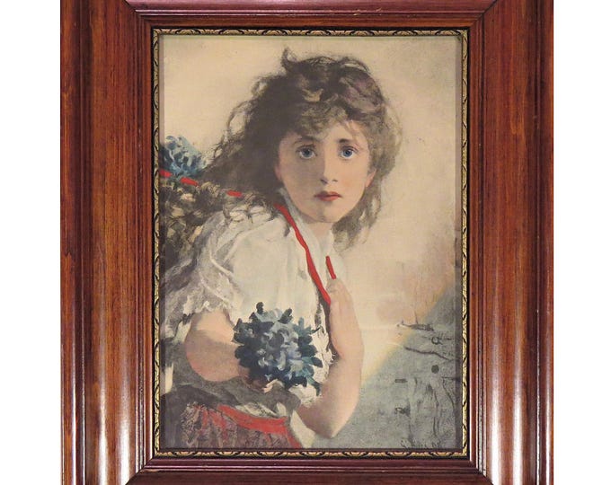 George Elgar Hicks - Penny a Bunch Lithograph - Etsy