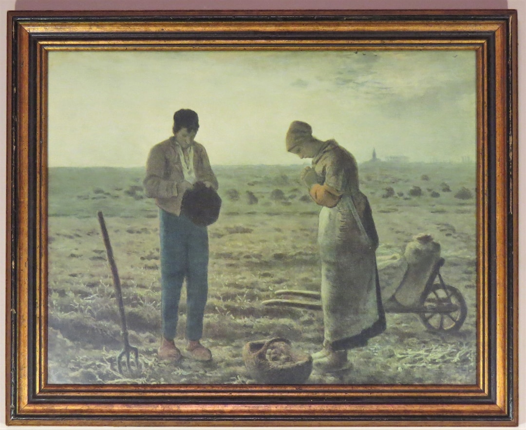 Jean-francois Millet Titled 'the Angelus'. Lithograph - Etsy
