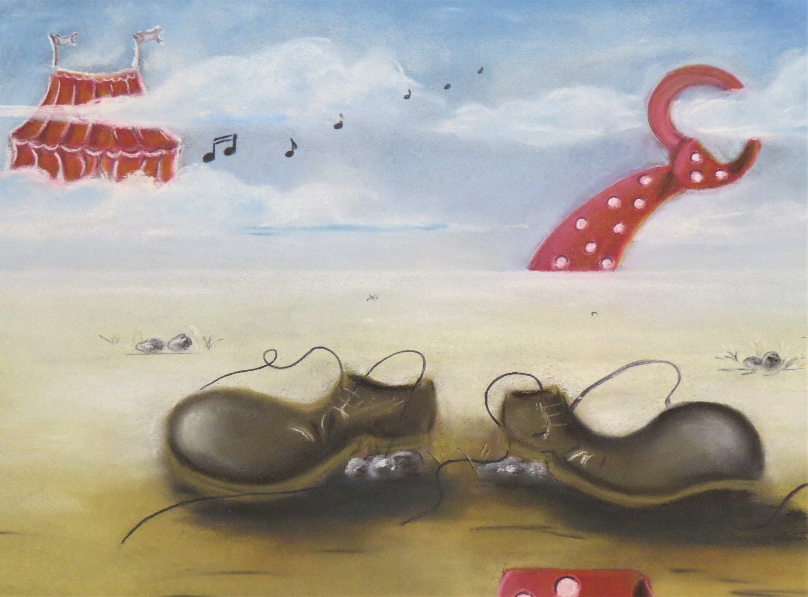 Surrealist Pastel Depicting Items Typically Seen in a Circus. - Etsy