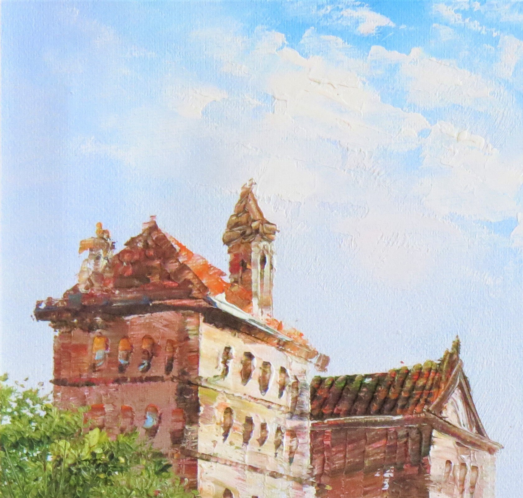 Oil Painting of a Gondola in Italy by Artist Burnez - Etsy