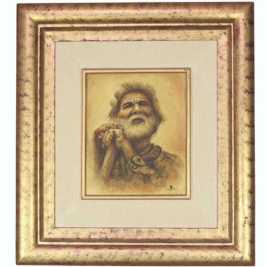 Central American Oil Painting of a Burly Man. - Etsy