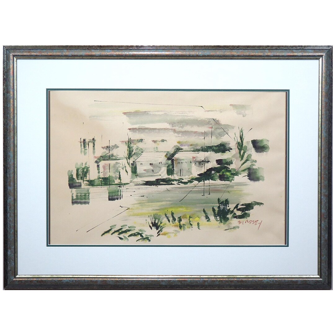 Alfred Birdsey (bermuda) - Vintage Impressionist Watercolor Depicting ...