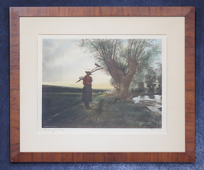 Louis-emile Adan - Signed Early 1900's Print Titled 'close of Day'. - Etsy