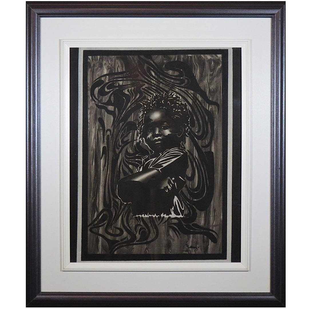 Ras Daniel Heartman - Vintage Serigraph Depicting Rasta Baby 'prince ...