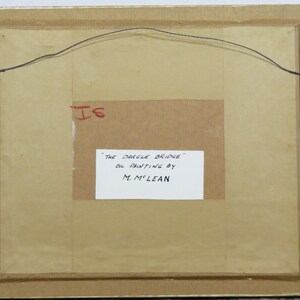 M. Mclean - Vintage Oil Painting Titled 'the Dargle Bridge'. - Etsy