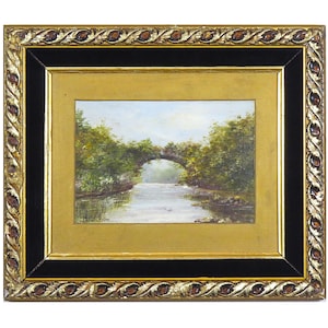 M. Mclean - Vintage Oil Painting Titled 'the Dargle Bridge'. - Etsy