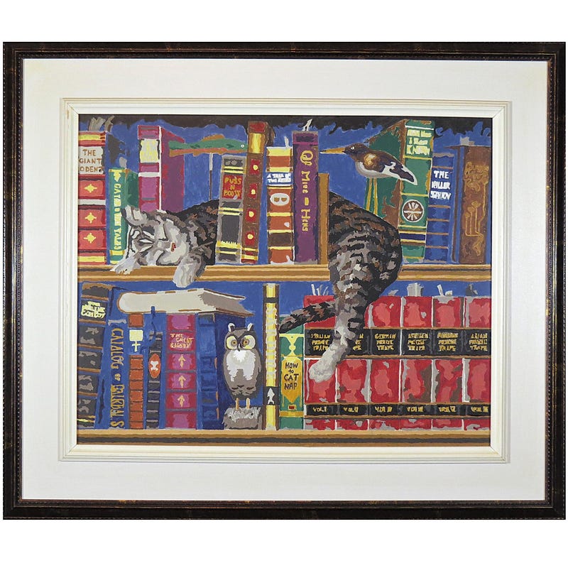 Painted Bookcase - Etsy