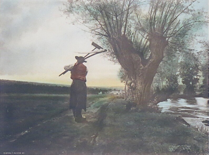 Louis-emile Adan - Signed Early 1900's Print Titled 'close of Day'. - Etsy
