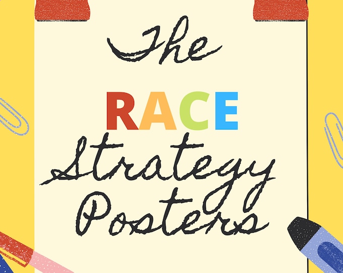 RACE Writing Strategy Classroom Posters - Etsy
