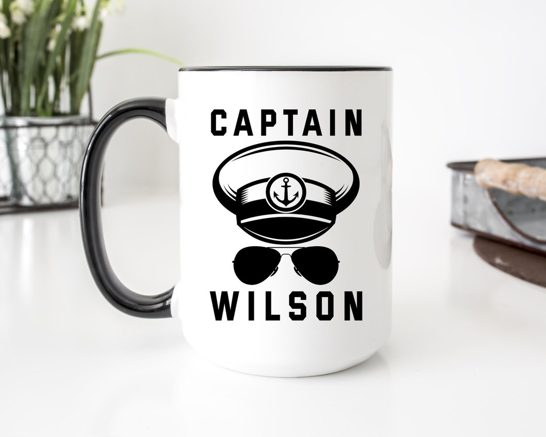 Boat Captain Mug, Captain of the Ship, Personalized Captain Mug, Funny ...