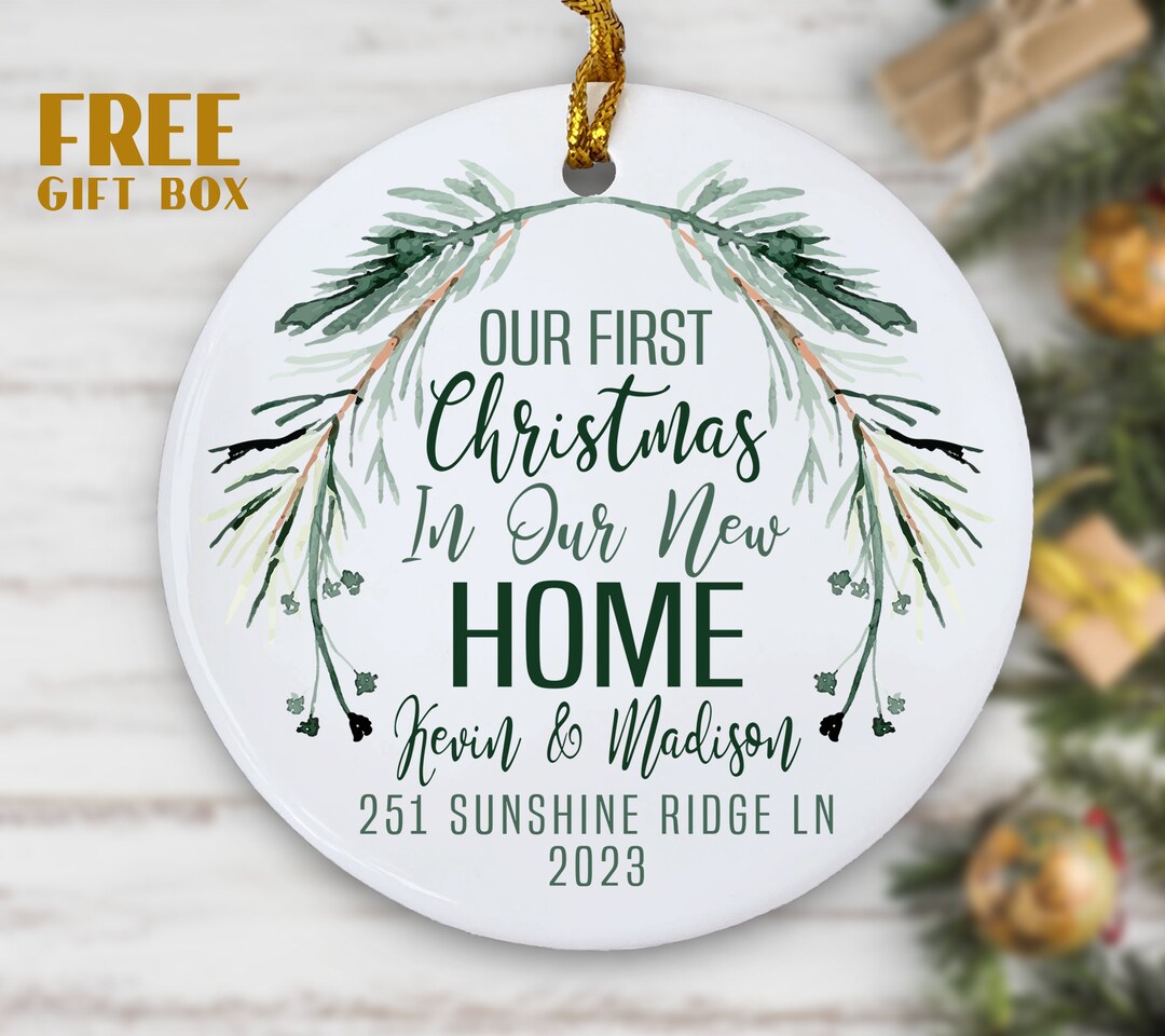Our First Christmas in Our New Home Ormament, Personalized 1st ...