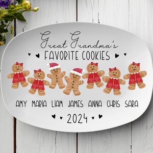 Grandma Gift, Grandma's Favorite Cookies Plate, Family Platter ...