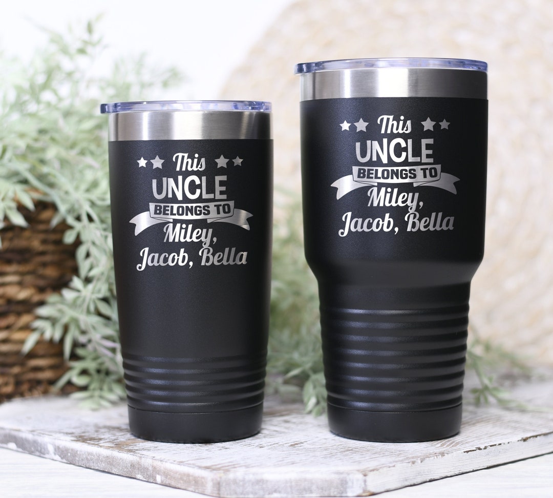 Uncle Tumbler, Personalized Uncle Cup, Uncle Gift From Niece, Best ...
