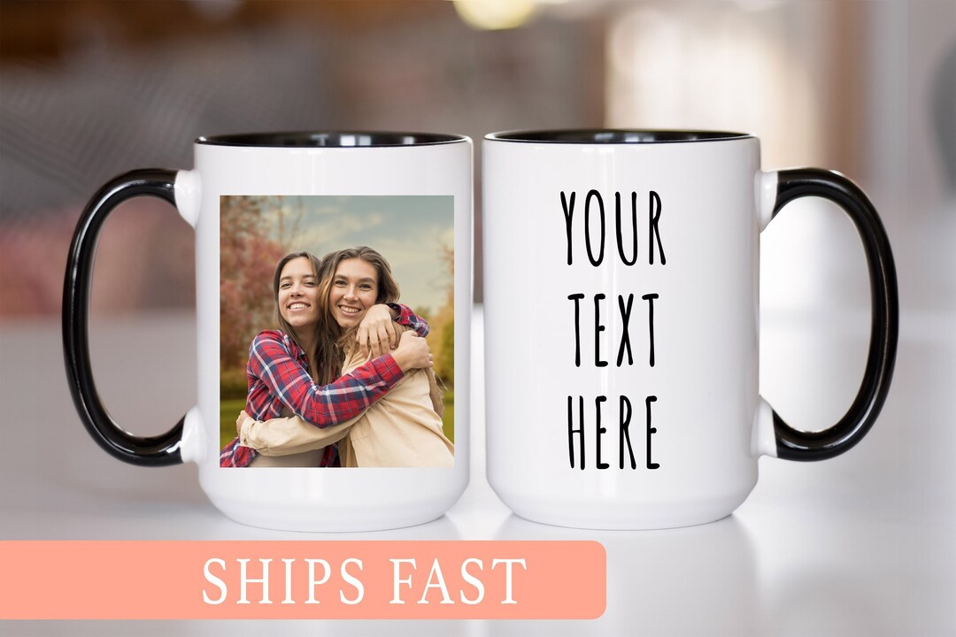 Personalized Photo Mug, Custom Photo Mug for Grandma, Photo Mug for Mom ...