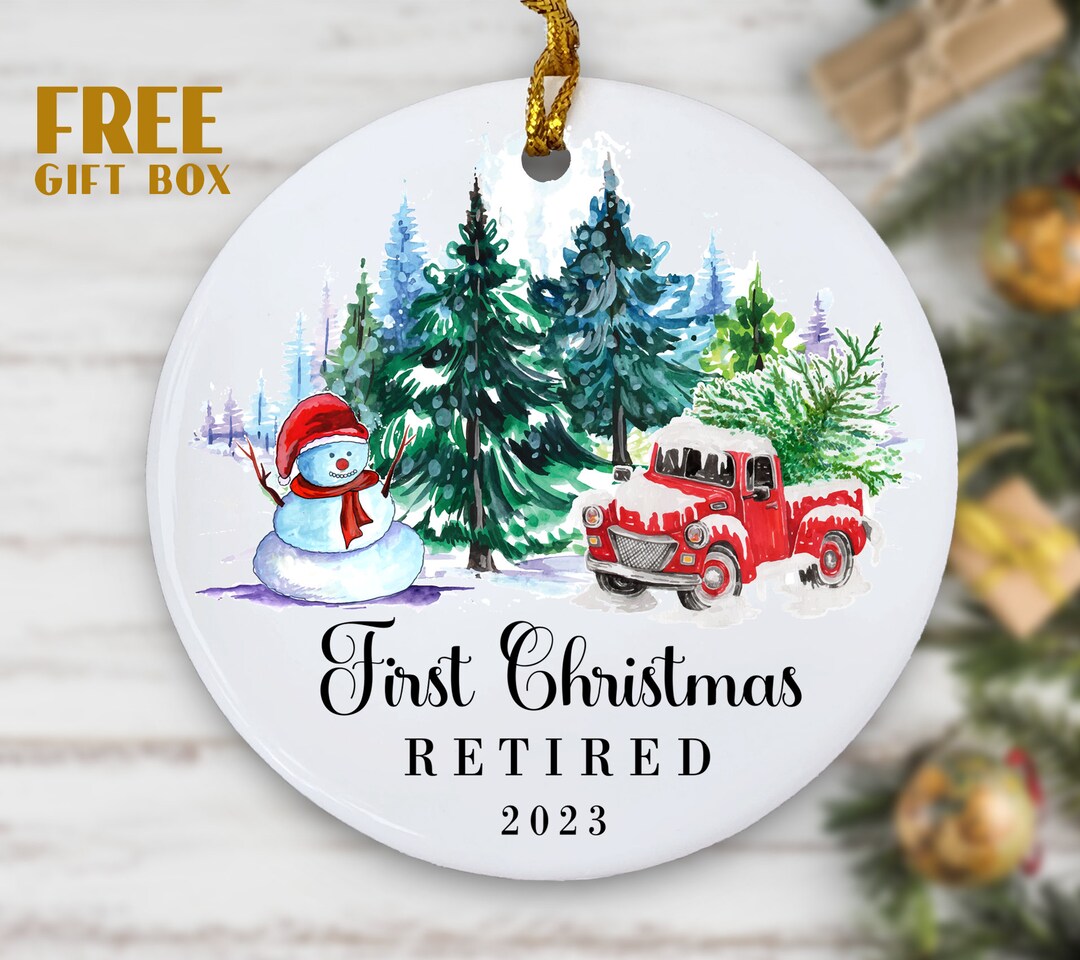 First Christmas Retired Ornament, Retirement Ornament, Retirement Gift ...