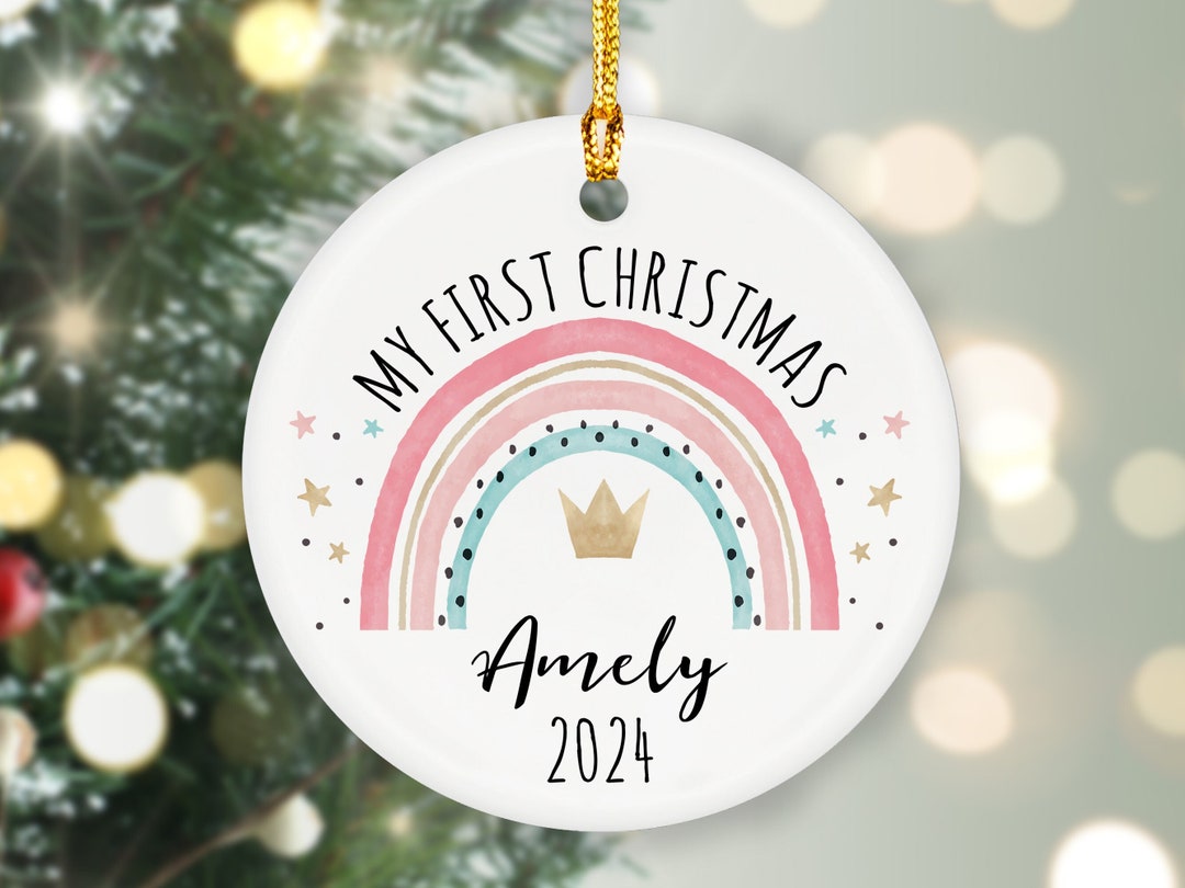My First Christmas Ornament, Personalized Baby Ornament, Baby's 1st ...