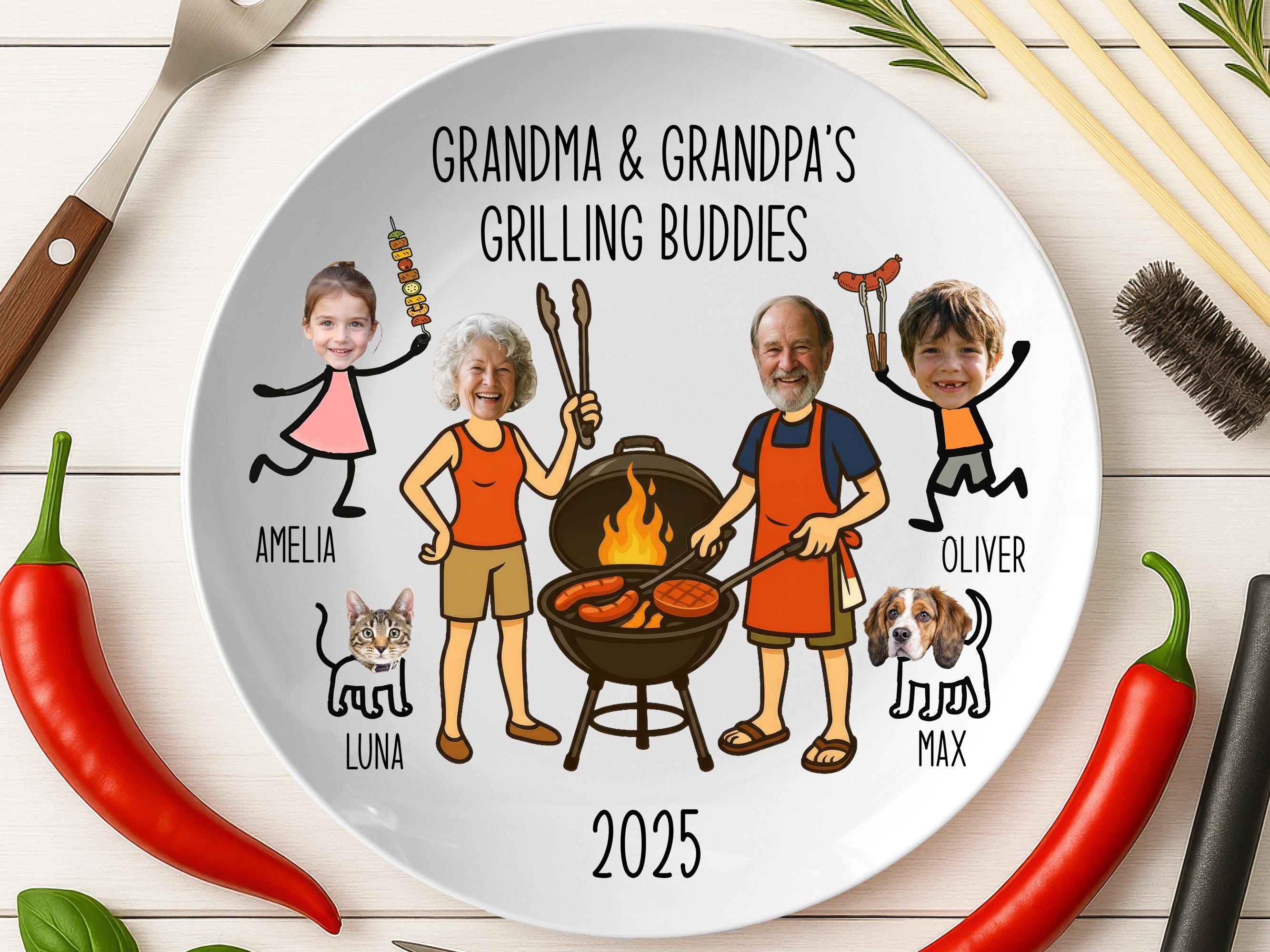 Grandpa & Grandma's Grilling Buddies, Grandpa's Grilling Plate ...