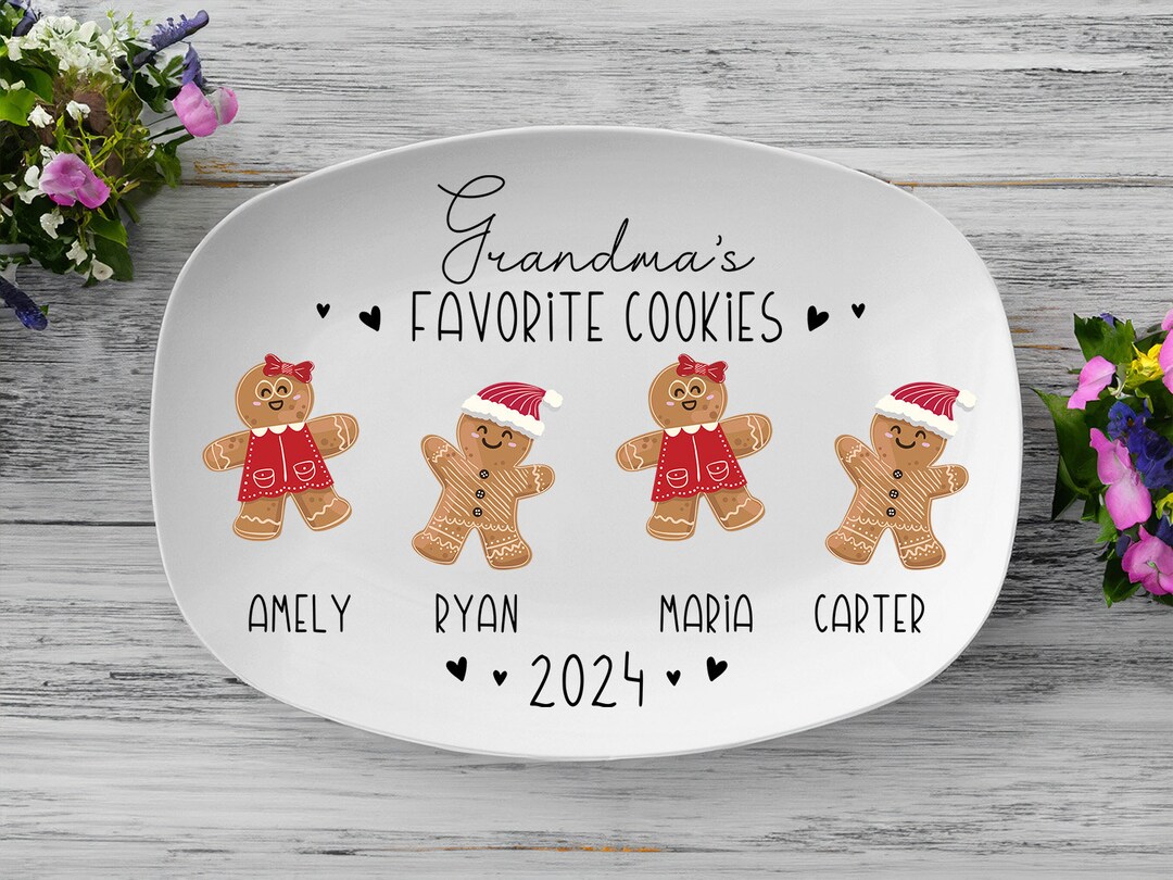 Grandma Gift, Grandma's Favorite Cookies Plate, Family Platter ...