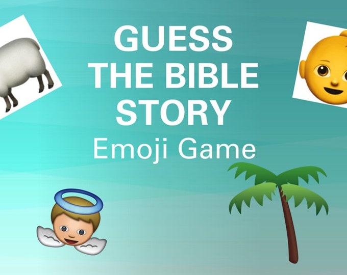 Bundle of 6 Religious Bible Guess the Emoji Games - Etsy Canada
