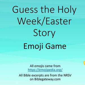 Bundle of 6 Religious Bible Guess the Emoji Games - Etsy Canada