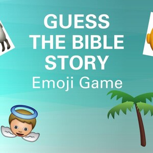 Bundle of 6 Religious Bible Guess the Emoji Games - Etsy Canada
