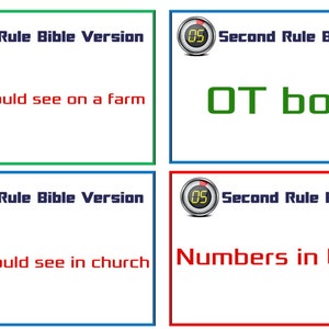 5 Second Bible Game - Etsy