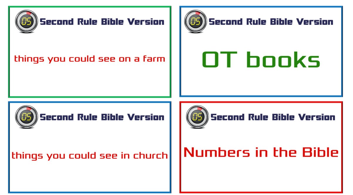 5 Second Bible Game - Etsy