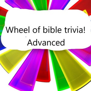 12 Wheel of Bible Trivia Games! Religious Game for Your Kids or Youth ...