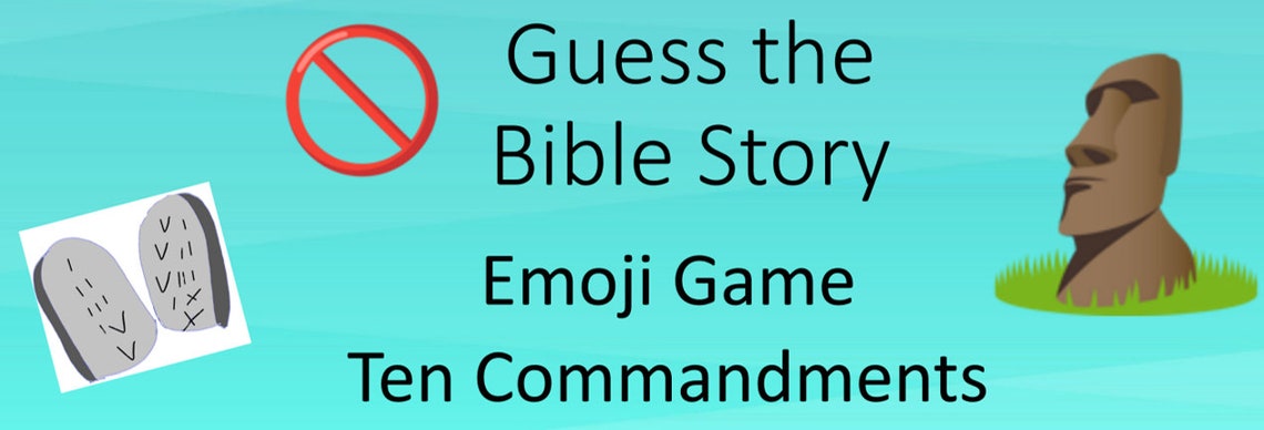 Bundle of 6 Religious Bible Guess the Emoji Games - Etsy Canada