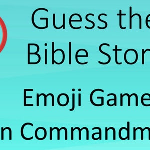 Bundle of 6 Religious Bible Guess the Emoji Games - Etsy Canada