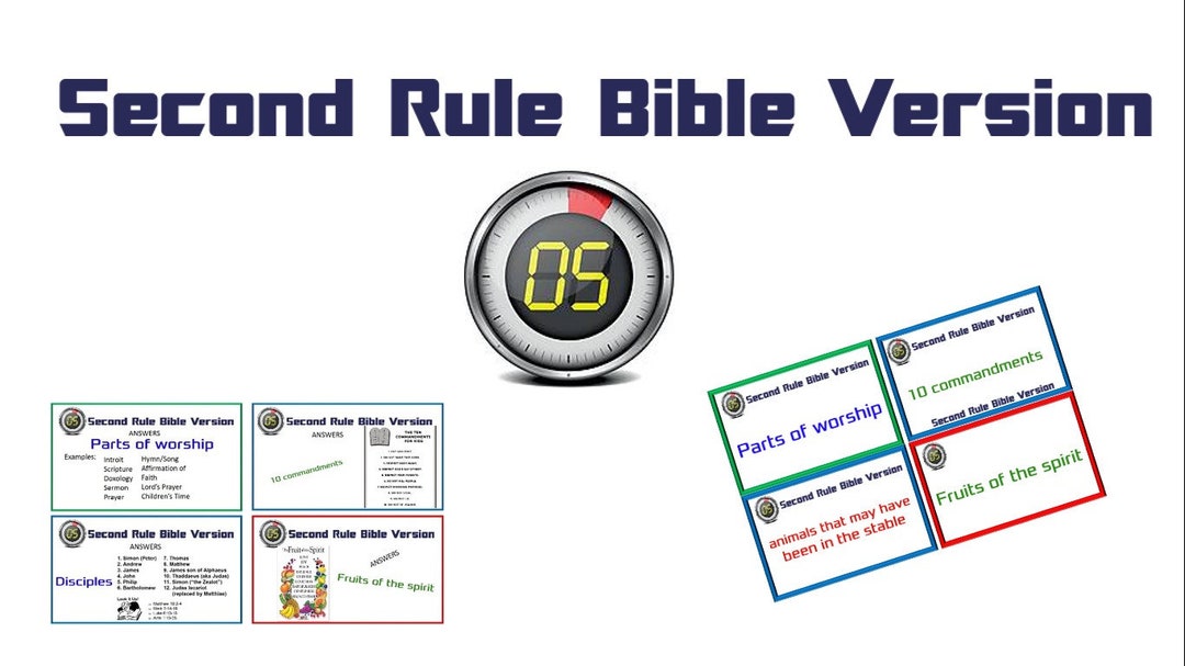5 Second Bible Game - Etsy