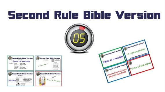 5 Second Bible Game | Etsy