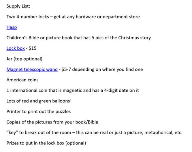 Religious Christmas Elementary Escape Room! - Etsy