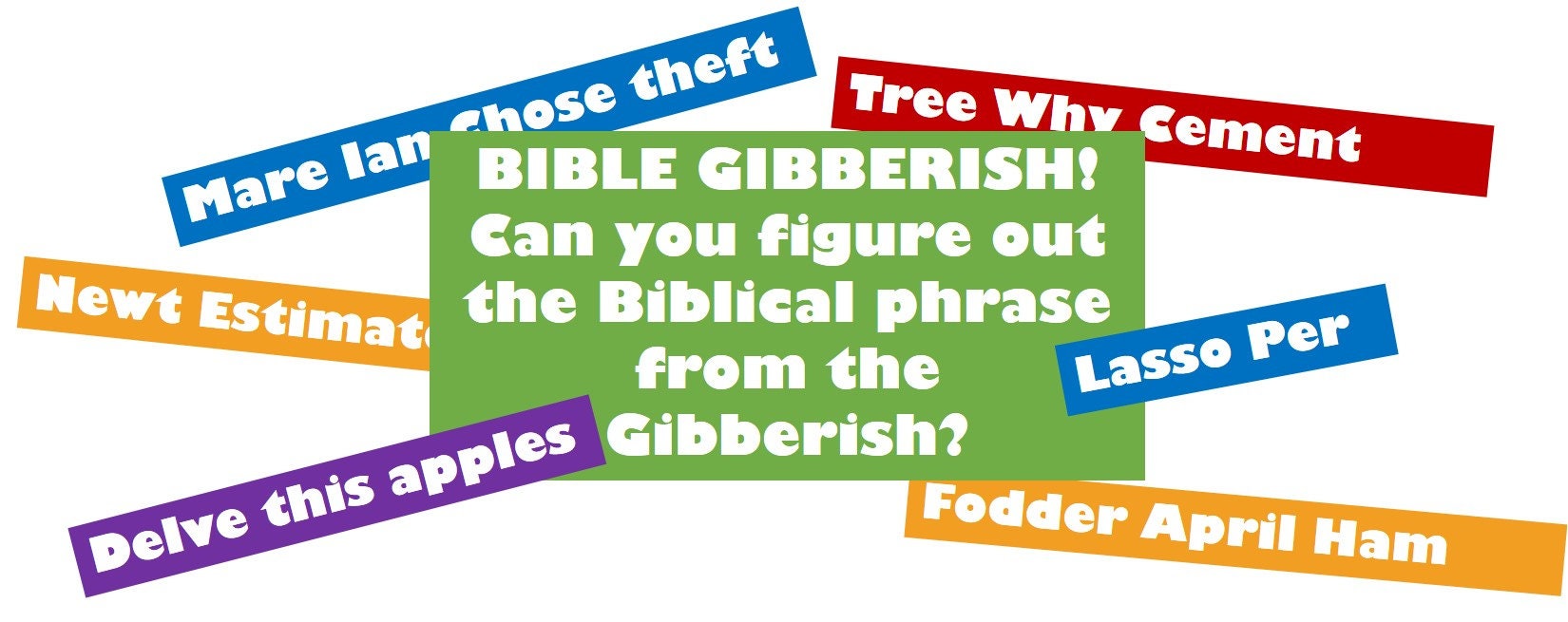 Gibberish Bible Game - Etsy