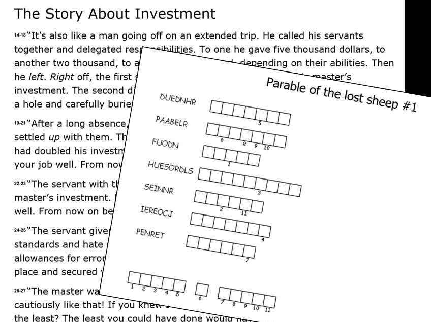 Bible Break Out Box || Parable - Etsy