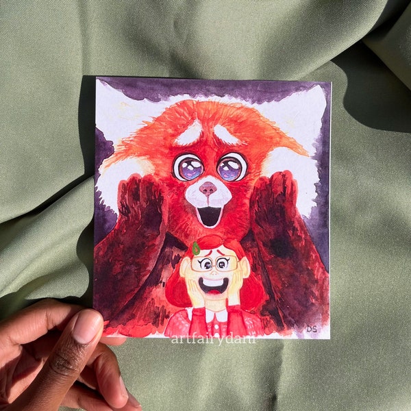 Turning Red Art - Etsy