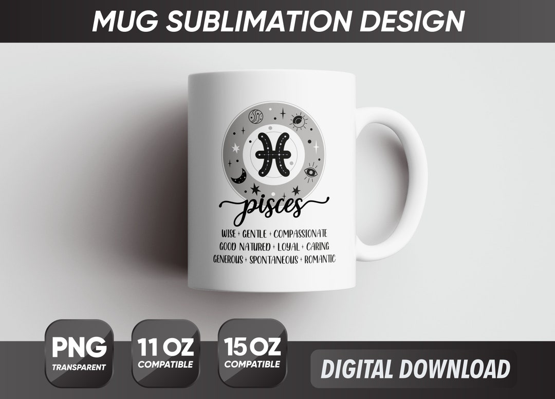 Pisces Mug Png, Pisces Zodiac Signs Png, Astrology Zodiac Symbols Png ...