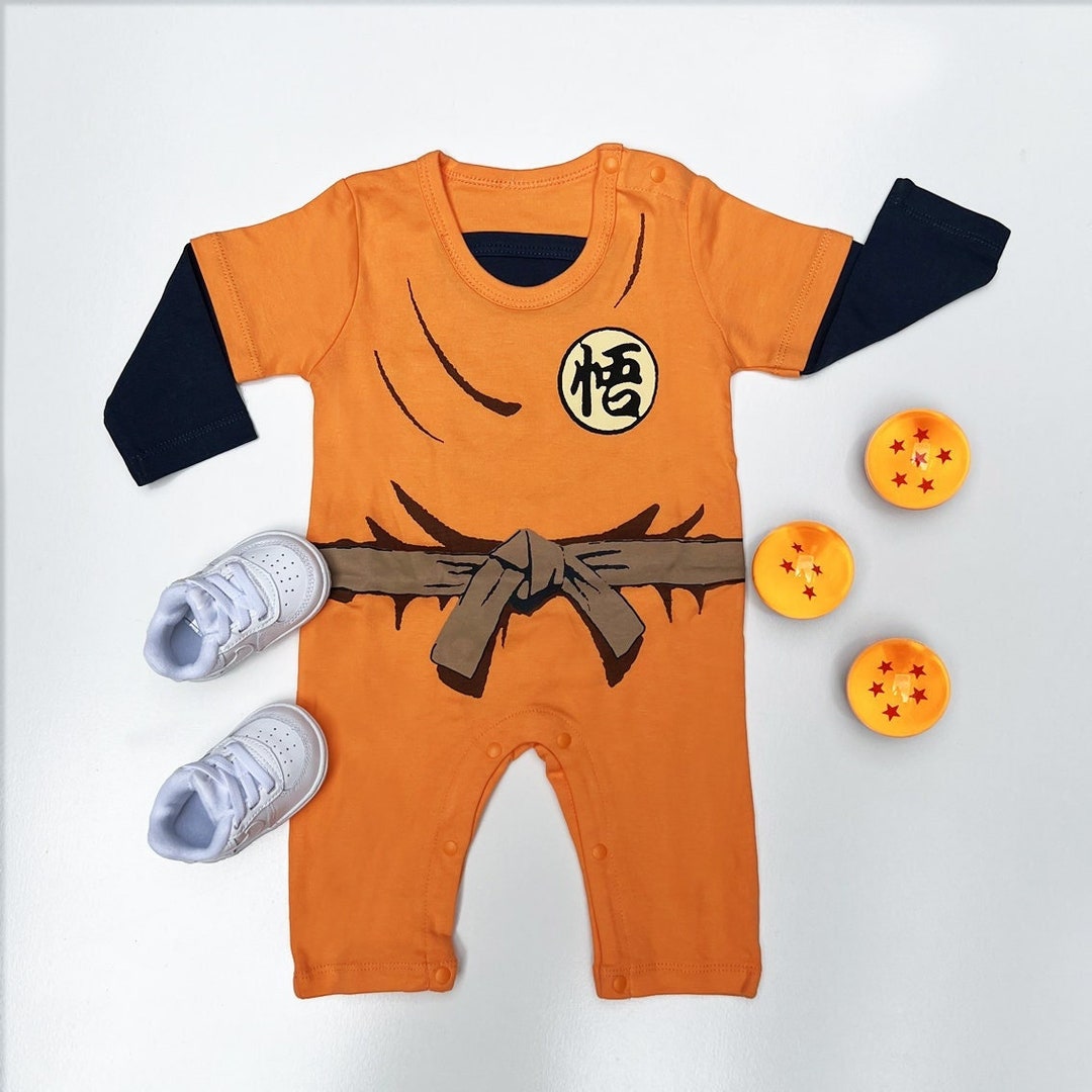 Baby Goku Jumpsuit | Dragon Ball Z Baby Romper Bodysuit | Gamer Baby ...
