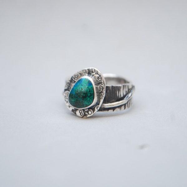 Chrysocolla Ring - Etsy