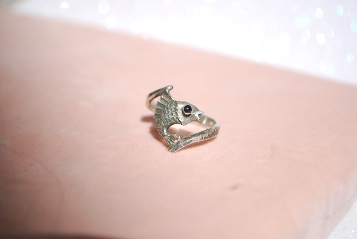 Handmade Koi Fish Ring. Silver Fish Ring for Woman or Unisex - Etsy