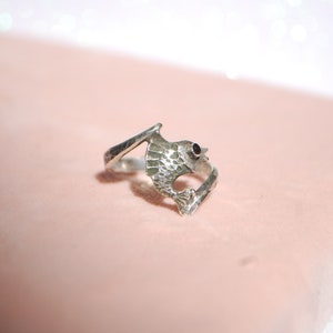 Handmade Koi Fish Ring. Silver Fish Ring for Woman or Unisex, Artisan ...