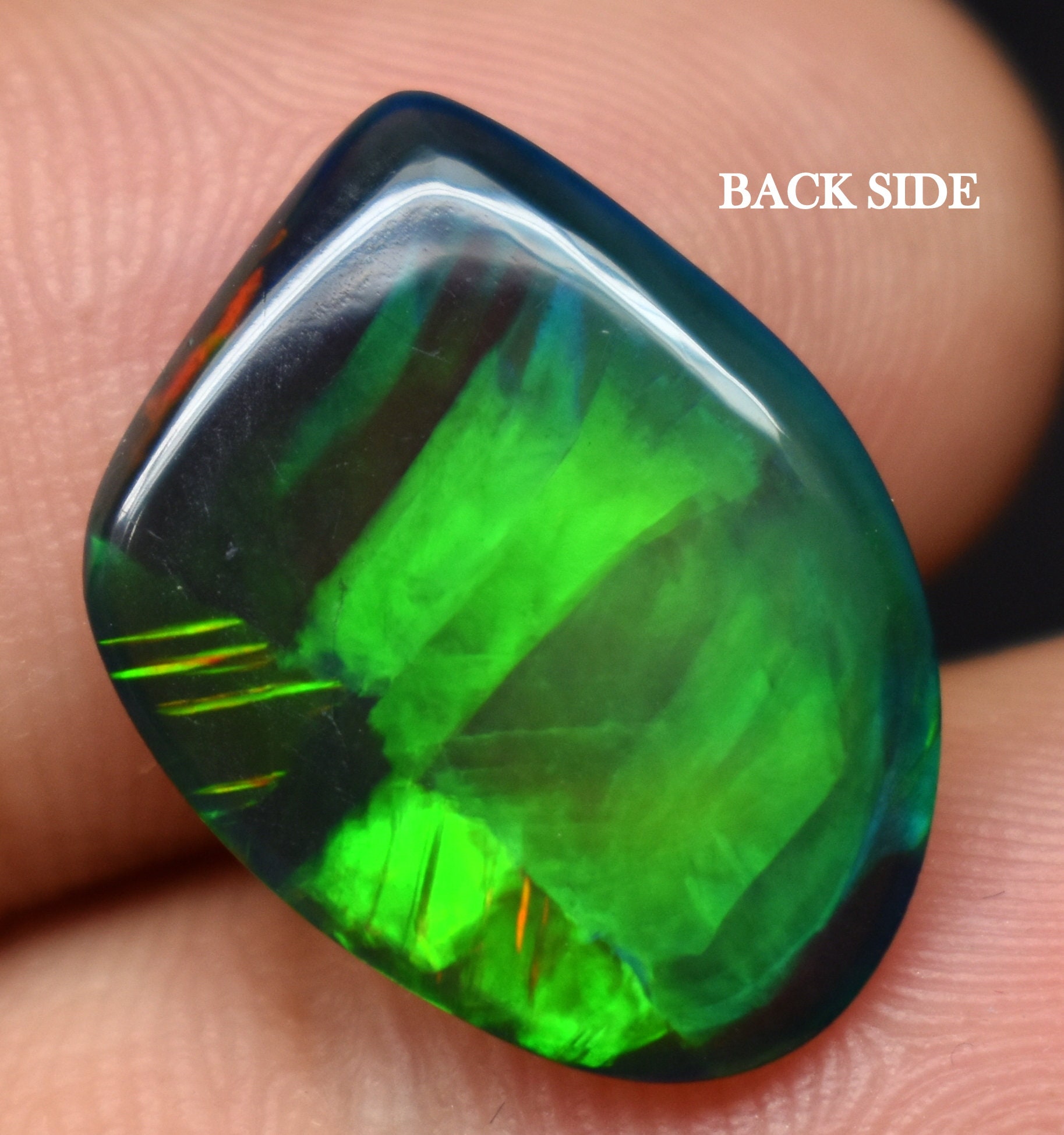 Rare Honeycomb Pattern Black Opal Gemstone, Honeycomb Rainbow Fire Opal ...