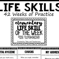 Life Skills Task Cards for Kids Life Skill Activities Printable Task ...