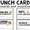 Punch Cards for Rewards and Incentives: Easter Holiday Themed Options ...