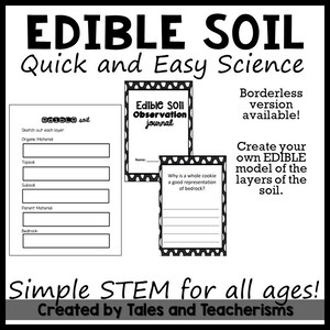 Edible Layers of Soil Quick and Easy Experiment - Etsy