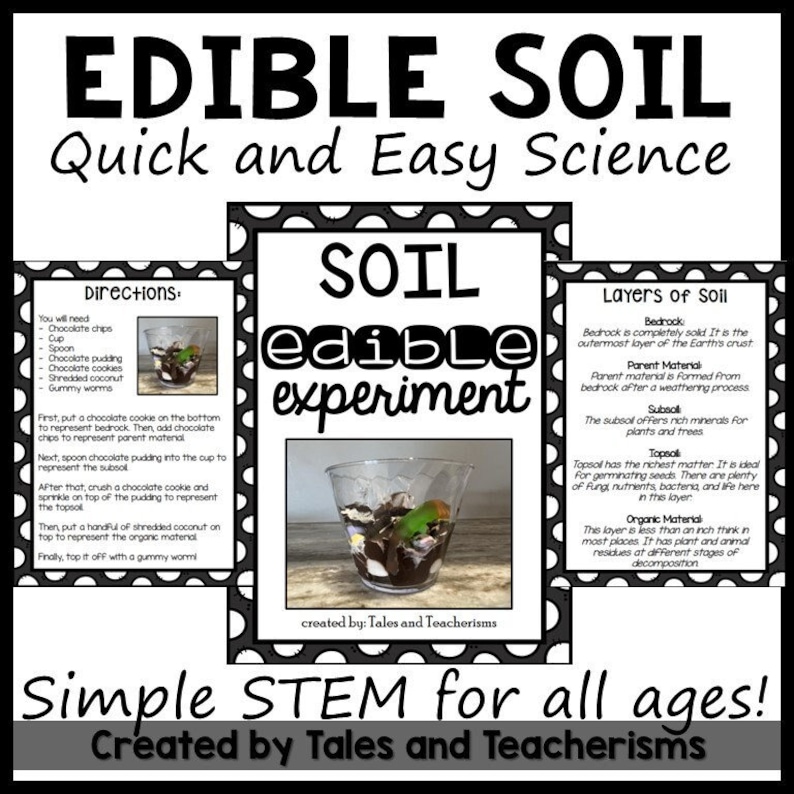 Edible Layers of Soil Quick and Easy Experiment - Etsy