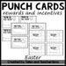 Punch Cards for Rewards and Incentives: Easter Holiday Themed Options ...