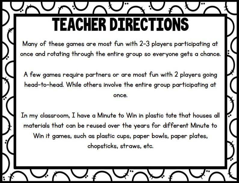 St. Patrick's Day Minute to Win It Challenges - Task Cards and Display ...