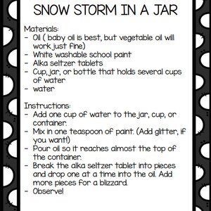 Five Quick and Easy Science Experiments: SNOW Much Fun! Winter STEM ...
