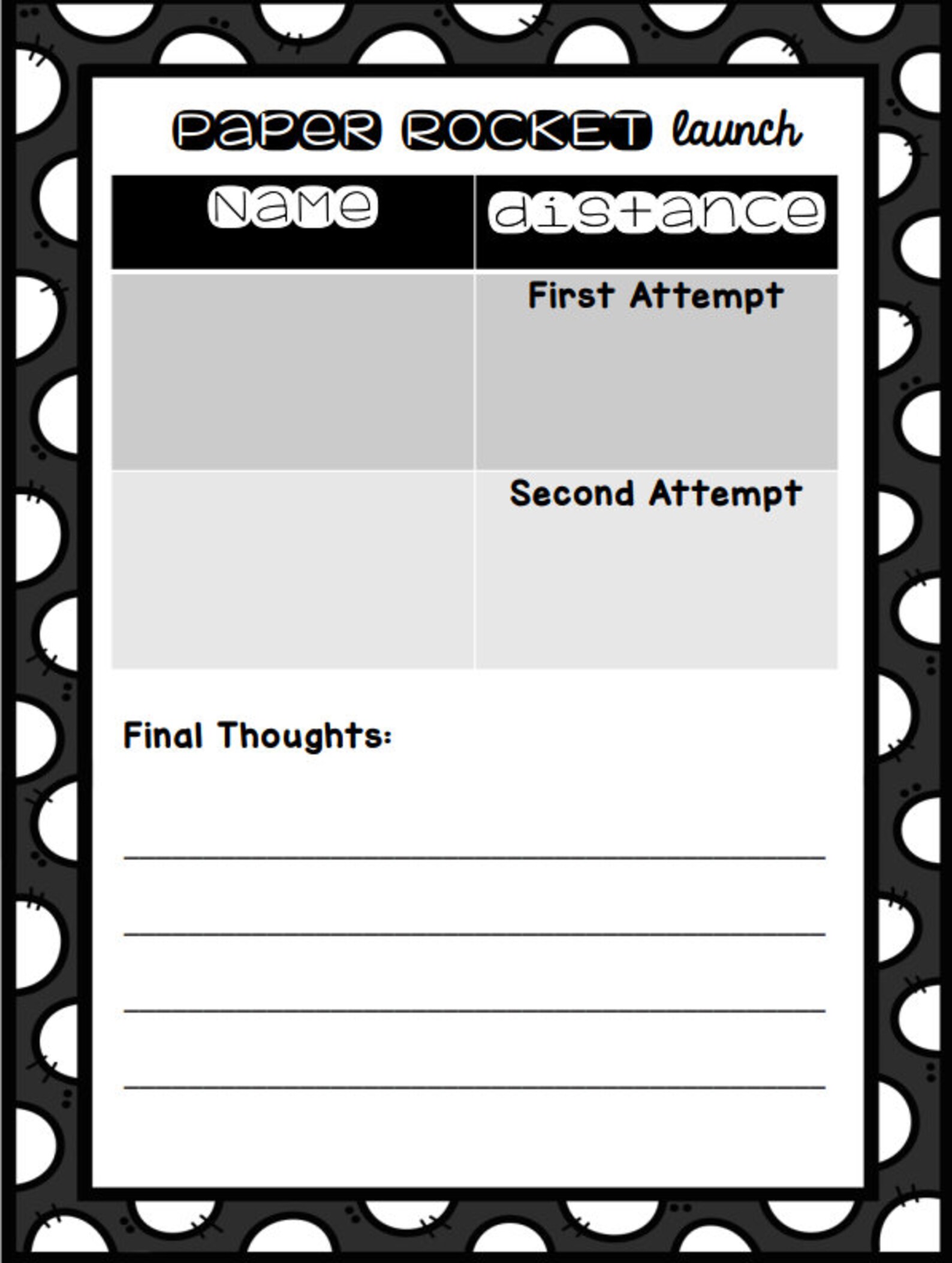 Quick and Easy Science Experiment-launch Paper Rocket STEM Engineering ...